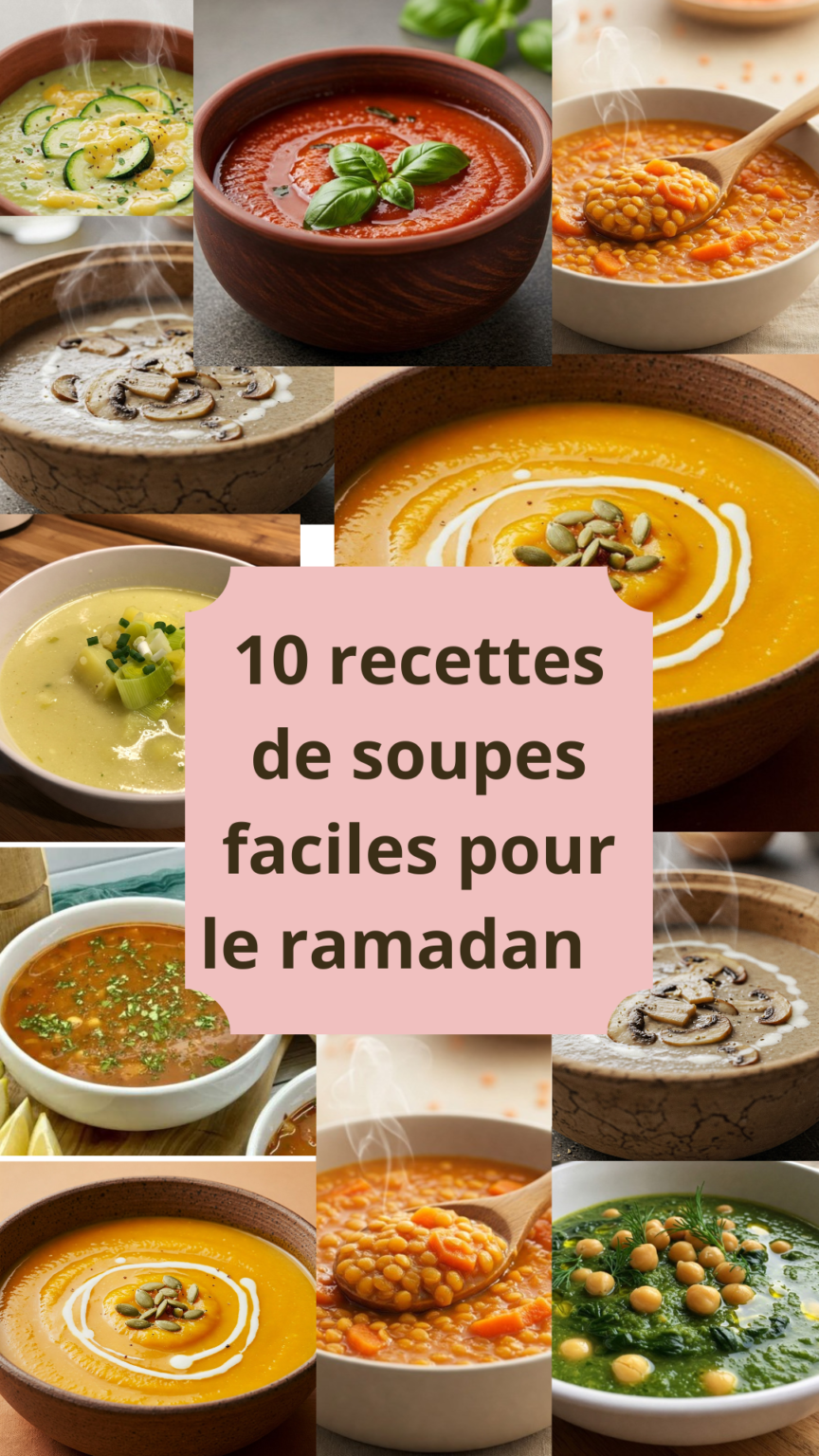 10 recettes de soupes faciles pour le ramadan – Recettes Pratiques